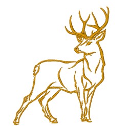 Buck Outline Embroidery Design | EmbroideryDesigns.com