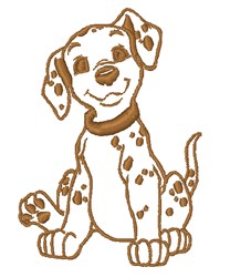 Dalmatian Puppy Embroidery Design | EmbroideryDesigns.com