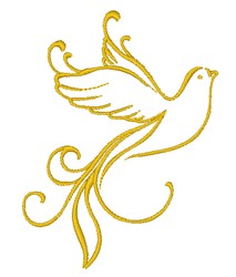 Outline Dove Embroidery Design | EmbroideryDesigns.com