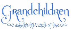 Grandchildren Embroidery Design | EmbroideryDesigns.com