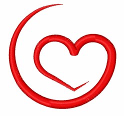 Decorative Heart Outline Embroidery Design | EmbroideryDesigns.com