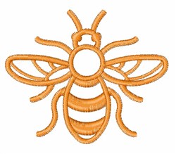 Bumblebee Outline Embroidery Design | EmbroideryDesigns.com