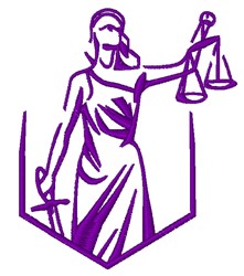 Blind Justice Embroidery Design | EmbroideryDesigns.com
