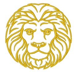 Lion Head Embroidery Design | EmbroideryDesigns.com