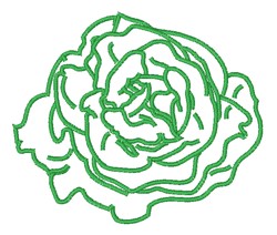 Cabbage Outline Embroidery Design | EmbroideryDesigns.com