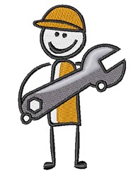 Mechanic Embroidery Design | EmbroideryDesigns.com