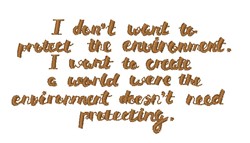 Protect Environment Embroidery Design | EmbroideryDesigns.com