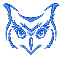 Owl Head Outline Embroidery Design | EmbroideryDesigns.com