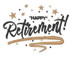 Happy Retirement! Embroidery Design | EmbroideryDesigns.com