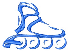 Rollerblade Outline Embroidery Design | EmbroideryDesigns.com