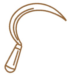 Sickle Outline Embroidery Design | EmbroideryDesigns.com