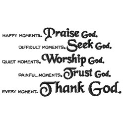 Thank God Embroidery Design | EmbroideryDesigns.com