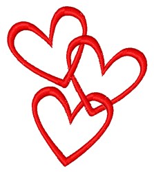 Valentine Hearts Embroidery Design | EmbroideryDesigns.com