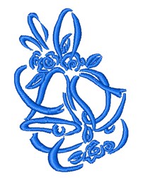 Wedding Bells Outline Embroidery Design | EmbroideryDesigns.com