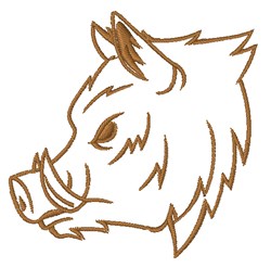 Boar Outline Embroidery Design | EmbroideryDesigns.com