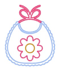 Baby Bib Outline Embroidery Design | EmbroideryDesigns.com