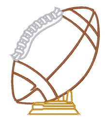 Football Outline Embroidery Design | EmbroideryDesigns.com