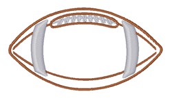 Football Outline Embroidery Design | EmbroideryDesigns.com