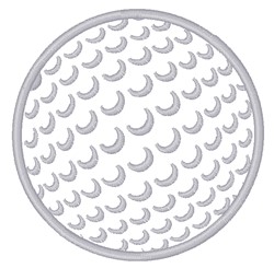 Golf Ball Embroidery Design | EmbroideryDesigns.com
