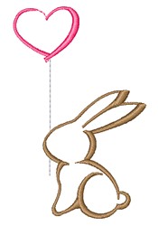 Bunny Outline Embroidery Design | EmbroideryDesigns.com