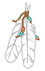 Indian Feathers Embroidery Design | EmbroideryDesigns.com