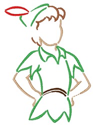 Peter Pan Embroidery Design | EmbroideryDesigns.com