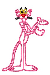 Pink Panther Embroidery Design | EmbroideryDesigns.com