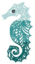 Seahorse Embroidery Design | EmbroideryDesigns.com