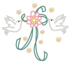 Wedding Doves Embroidery Design | EmbroideryDesigns.com
