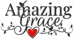 Amazing Grace Embroidery Design | EmbroideryDesigns.com