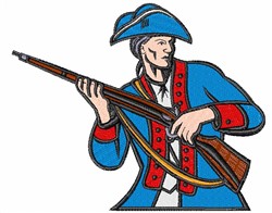 Minuteman Embroidery Design | EmbroideryDesigns.com