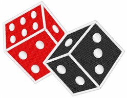 Rolling The Dice Embroidery Design | EmbroideryDesigns.com