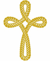 Rope Cross Embroidery Design | EmbroideryDesigns.com
