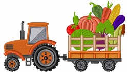 Fall Harvest Embroidery Design | EmbroideryDesigns.com