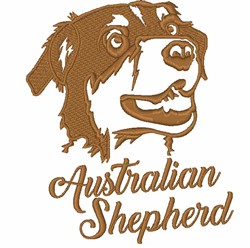 Australian Shepherd Embroidery Design | EmbroideryDesigns.com