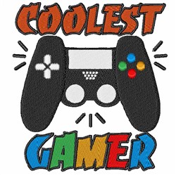 Coolest Gamer Embroidery Design | EmbroideryDesigns.com