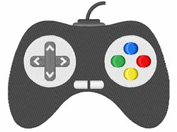 Video Game Controller Embroidery Design | EmbroideryDesigns.com