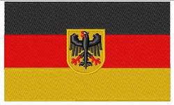 German Flag Embroidery Design | EmbroideryDesigns.com