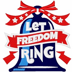 Let Freedom Ring Bell Embroidery Design | EmbroideryDesigns.com