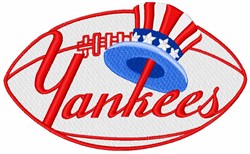 Yankee Football Embroidery Design | EmbroideryDesigns.com