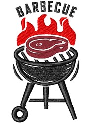 Barbecue Grill Embroidery Design | EmbroideryDesigns.com
