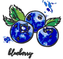 Blueberries Embroidery Design | EmbroideryDesigns.com