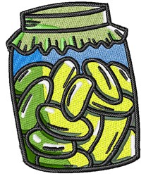 Jar Of Pickles Embroidery Design | EmbroideryDesigns.com