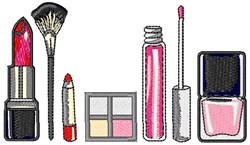 Make Up Border Embroidery Design | EmbroideryDesigns.com