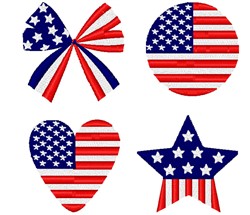 All American Decor Embroidery Design | EmbroideryDesigns.com