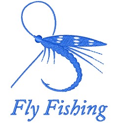 Fly Fishing Embroidery Design | EmbroideryDesigns.com