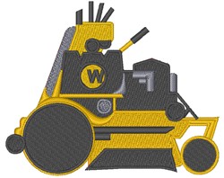 Lawn Mower Embroidery Design | EmbroideryDesigns.com