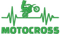 Motocross Embroidery Design | EmbroideryDesigns.com