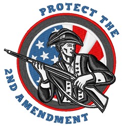 Protect 2nd Amendment Embroidery Design | EmbroideryDesigns.com