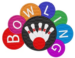 Bowling Embroidery Design | EmbroideryDesigns.com